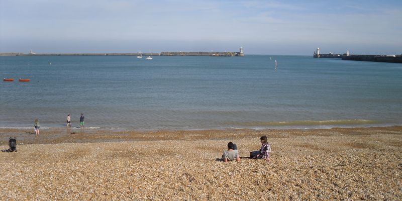 Dover Harbour Beach Kent Coast
